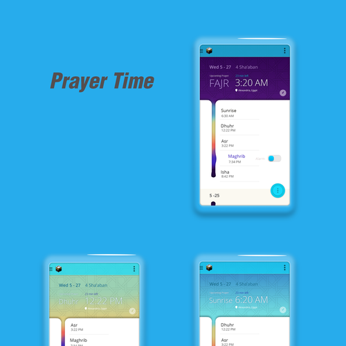 Prayer time app | App design contest