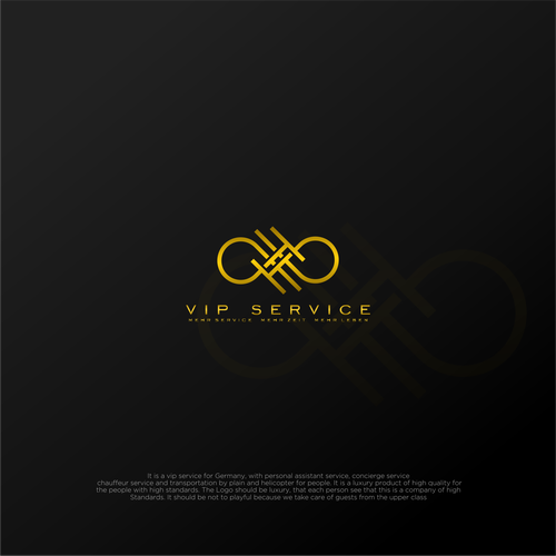 Generate a luxury logo for a vip service. | Logo design contest