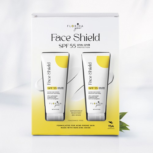 Designs | Face Shield SPF 55 Two Pack | Product packaging contest