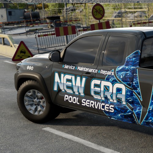Designs | Design a one of a kind Pool Maintenance truck wrap | Car ...