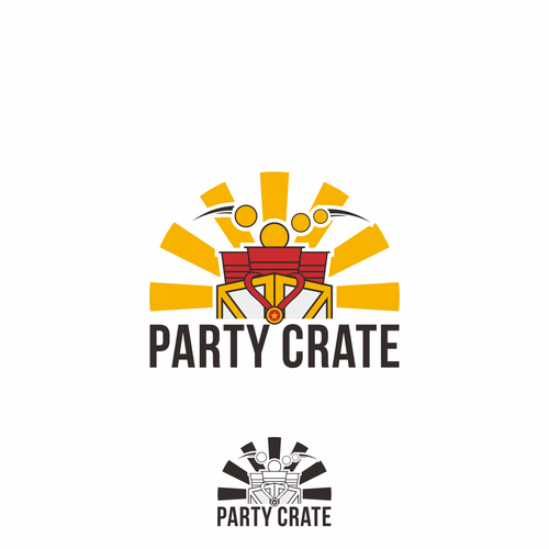 Logo for Party Crate, the box with a party inside! | Logo design contest