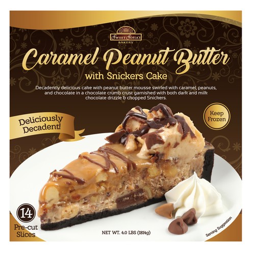 Caramel Peanut Butter with Snickers Cake BOX | Product packaging contest