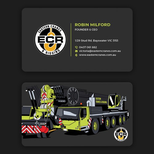 Designs | Eastern Cranes & Rigging | Business card contest