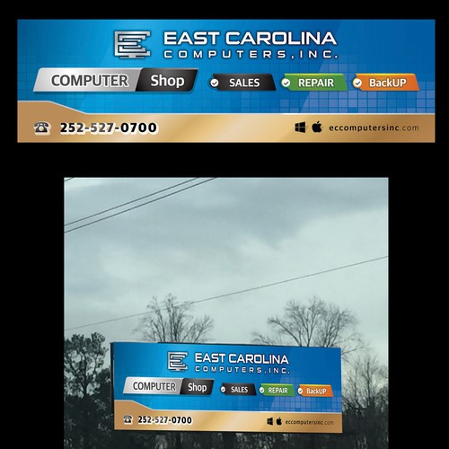 Billboard Design for a Small Computer Company!!!! | Signage contest