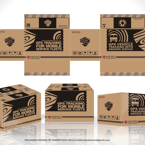 Shipping Box Graphic Design for Technology Company | Product packaging ...