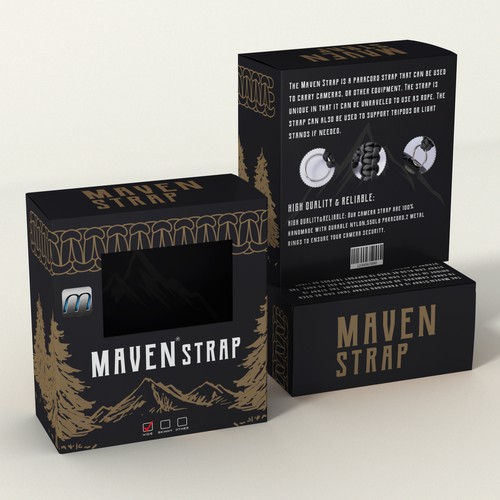 Box Packaging Design for Camera Strap | Product packaging contest
