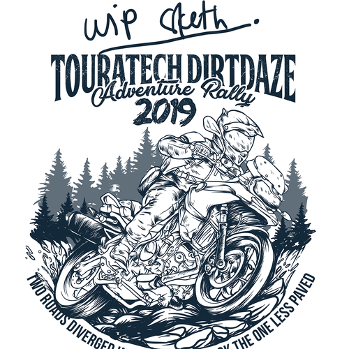 Touratech DirtDaze Adventure Rally Tshirt 2019 | T-shirt contest