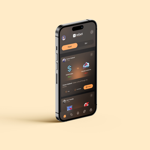 Designs | rebet: a social media betting platform | App design contest