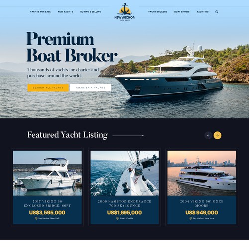 Designs | 🛥️ 👙🚤 Awesome boat / yacht brokerage firm changing the ...