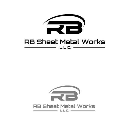Create a sheet metal logo with company name. RB Sheet Metal Works, LLC ...