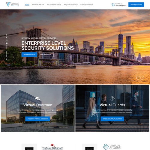 Designs | Modern professional website for Technology Company | Web page ...