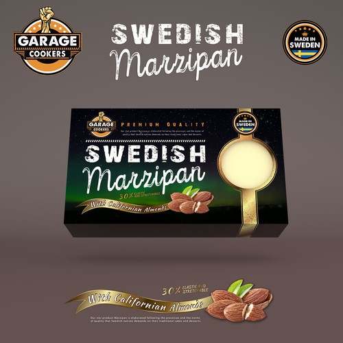 Designs | Swedish frosty winter Aurora Borealis marzipan | Product ...