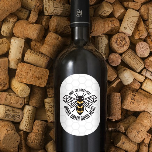 Need a catchy Bee for a wine label | Logo design contest
