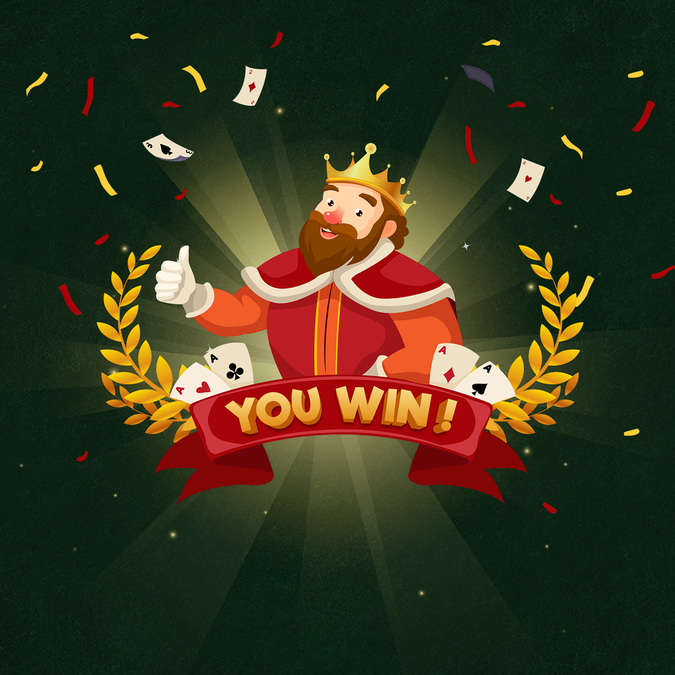 Create a fun Victory image for a popular solitaire game | Illustration ...