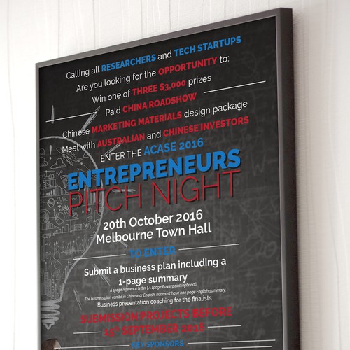 Create a poster for an entrepreneurs pitch night | Poster contest