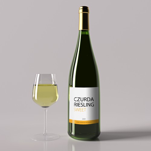 Riesling wine lable | Product label contest