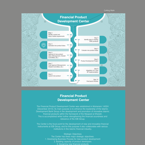 Eye-Popping folding Brochure showing a 10-Step Process | Brochure contest
