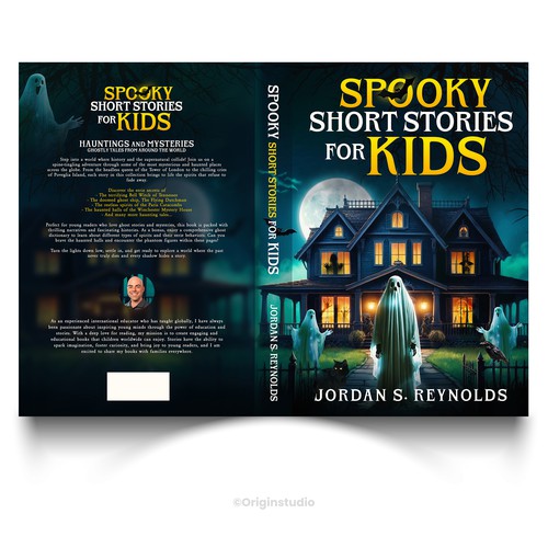 Designs | Spooky Short Stories for Kids Cover and Back | Book cover contest