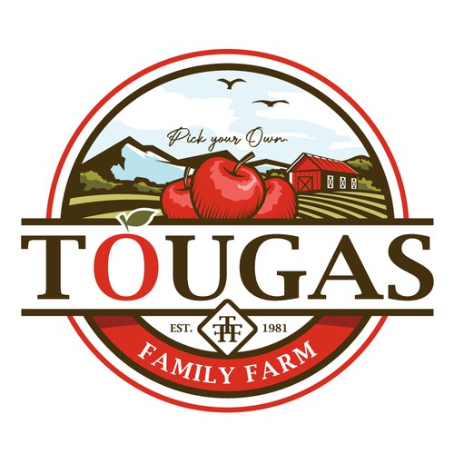 Designs | Vintage pick-your-own fruit farm logo, appealing to families ...