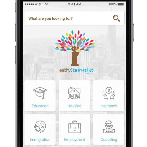 NYC Social Services Discovery App | App design contest