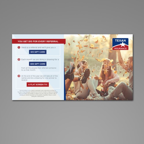Referral Program Flyer | Postcard, flyer or print contest