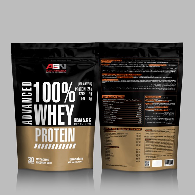 Design a pouch for our Whey Protein product | Product packaging contest