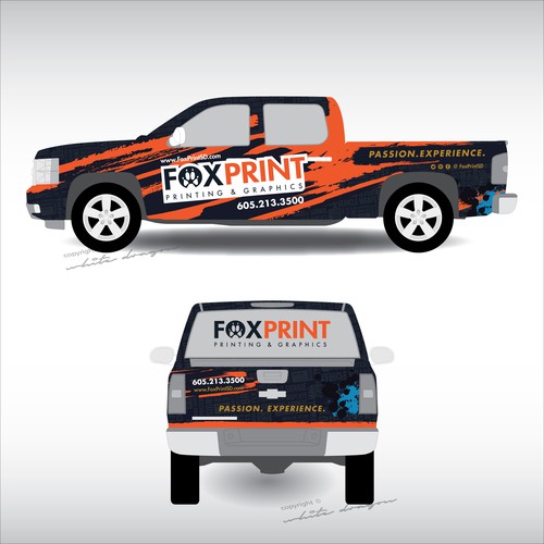 FoxPrint Truck Wrap | Car, truck or van wrap contest