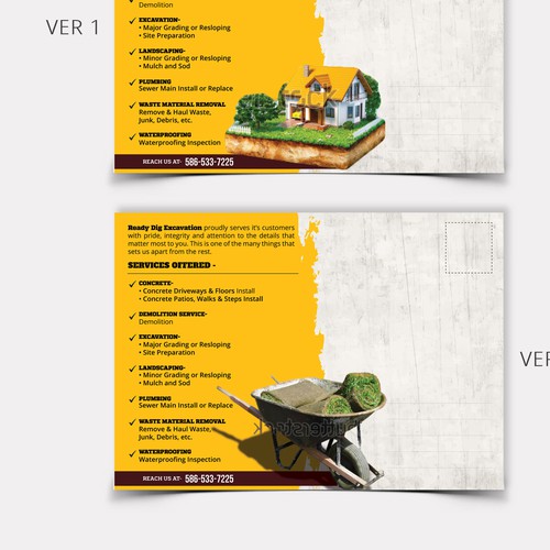 Designs | Exciting and rugged landscape postcard for Ready Dig ...