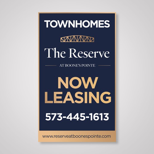 Designs | Designer needed: Eye Catching Now Leasing sign for New ...