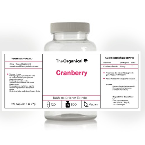 Clean and simple packaging label design with a guaranteed long-term ...