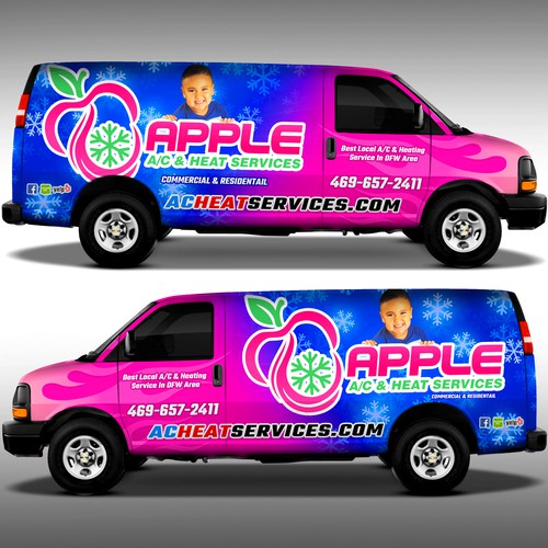 Designs | Hvac van wrap that stands out from the traditional | Car ...