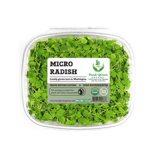 Help us sell our healthy & locally-grown microgreens! | Product label ...