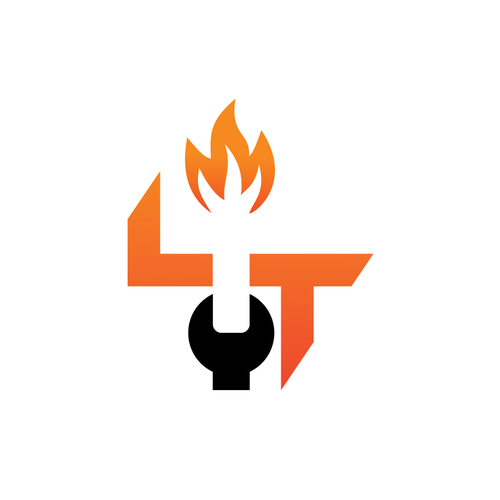 Descriptive logo for "Lit Fire alarm and security" company that ...