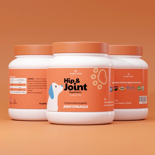 Designs | Packaging design for dog supplement brand | Product label contest