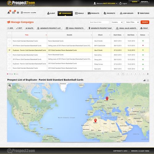 Prospect Zoom User Interface Design | Other web or app design contest