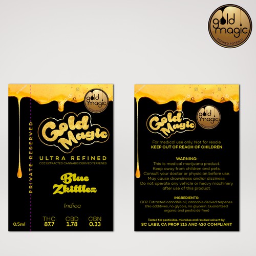 Gold magic clamshell card design | Product packaging contest