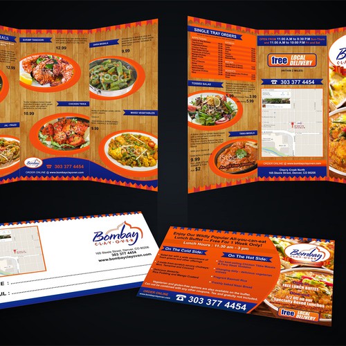 Designs | Indian Restaurant Boxed Lunch Menu | Postcard, flyer or print ...