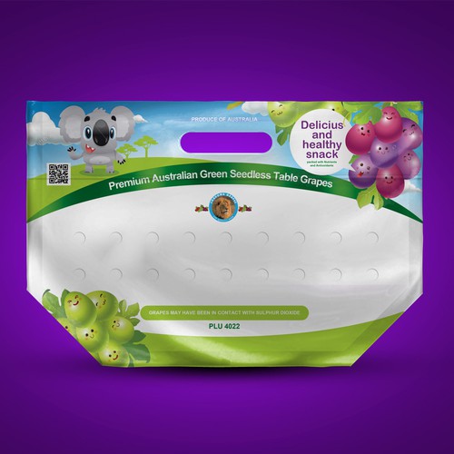 Grape packaging for International Supermarkets | Product packaging contest