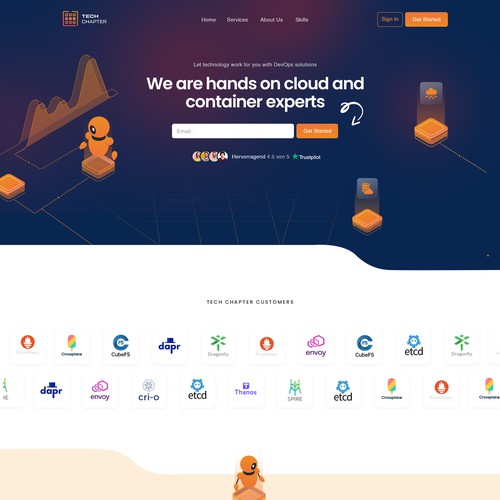 Designs | Simpel and engaging Website design with 3D graphics for a IT ...