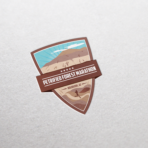 Petrified Forest Marathon Logo | Logo design contest
