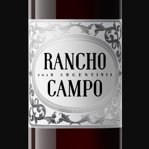 Silver Argentinian Malbec Label set | Product label contest