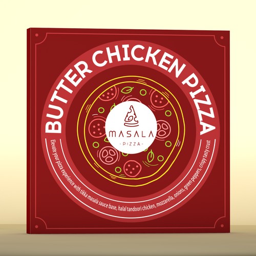 Designs | Masala Pizza Frozen Box - Indian Pizza | Product packaging ...