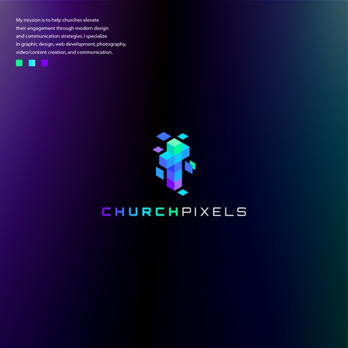Designs | Design a vibrant and fun logo for a pixel design startup ...