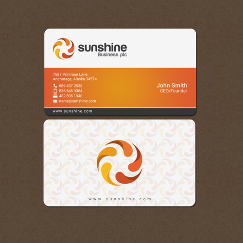 Sunshine | Business card contest