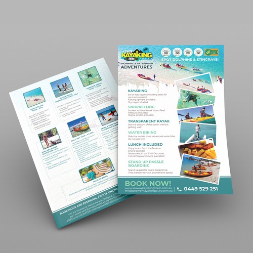 Designs | Flyer to incentive viewers to adventure themselves with us in ...