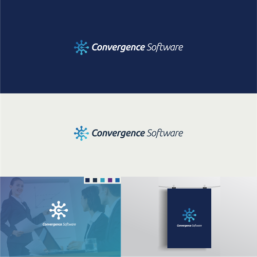 Create a modern logo illustration for Convergence Software | Logo ...