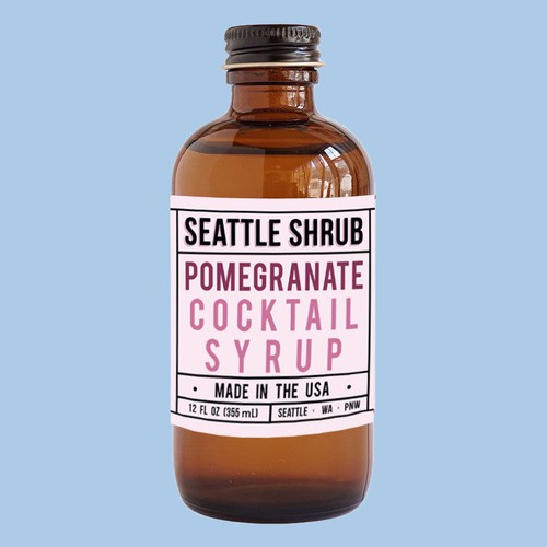 Design a bottle label for a cocktail "shrub" syrup | Product label contest