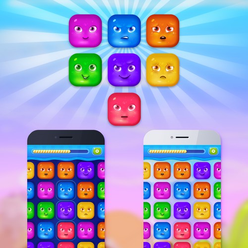 Design an animated face switching game | App design contest