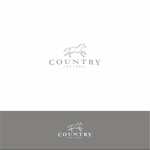 Create a bold/strong logo for 'COUNTRY THE LABEL' country clothing ...