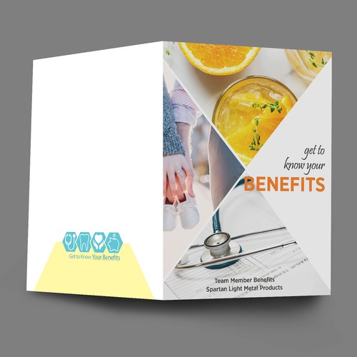 Design of front and back cover for employee benefits booklet | Book ...